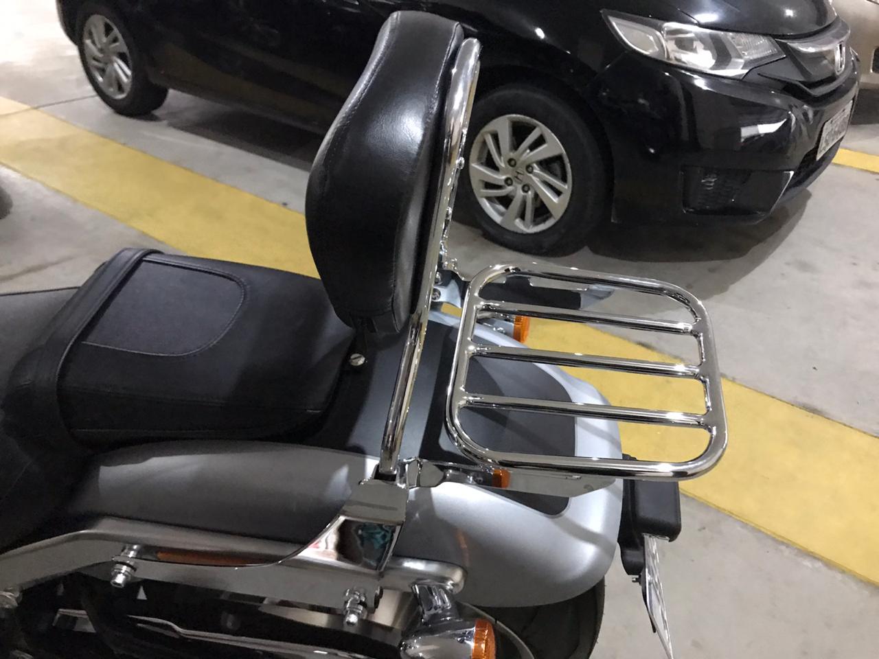 Sissy Bar Harley Davidson Fat Boy Softail Destacável - Lux Motos
